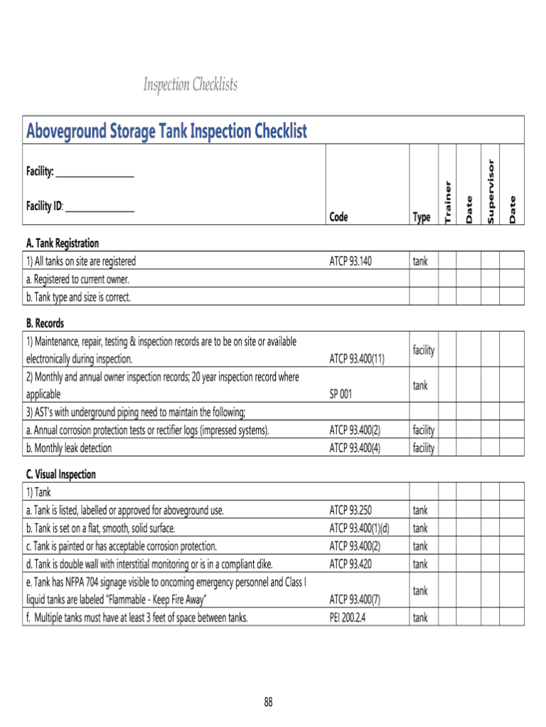 √ Fuel Station Inspection Checklist Template