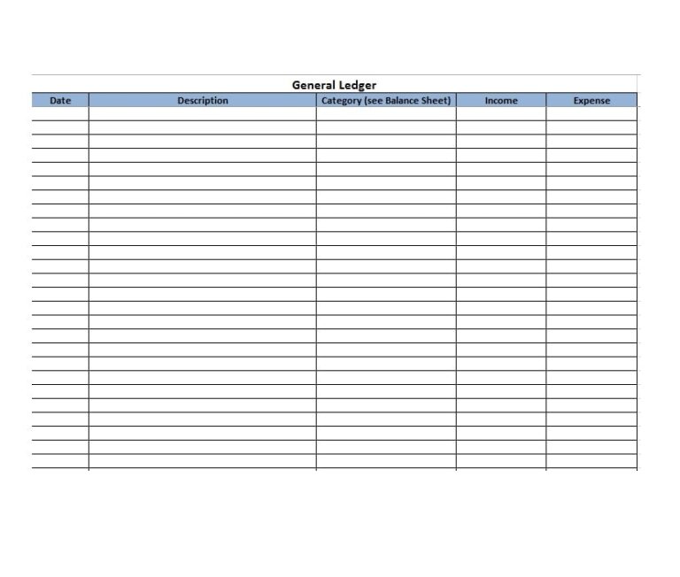 √ Self-Employment Ledger Template (Word)