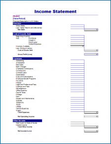 √ Free Printable Income Statement Template