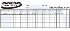 √ Free Printable Golf Scorecard Template