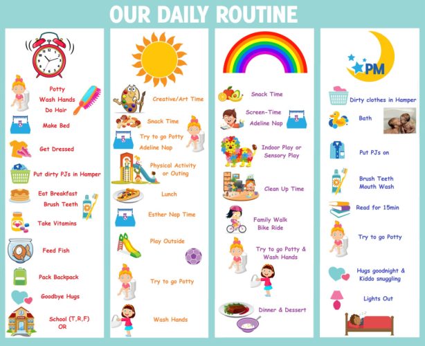 √ Kid’s Daily Activity Checklist Template