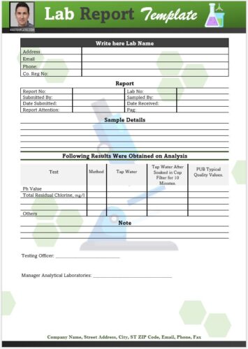 √ Customizable Lab Report Template (Word)