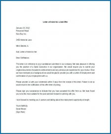 √ Free Printable Letter Of Intent For Promotion