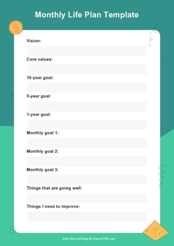 √ Free Customizable Life Plan Template (Word)