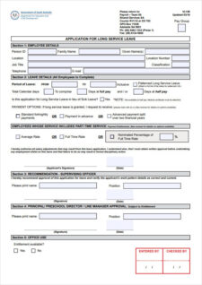 √ Free Printable Leave Application Form