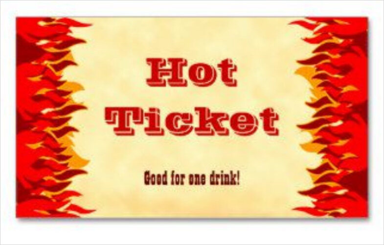 √ Free Printable Meal Ticket Template
