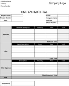√ Material Quantity Record Sheet Template (Excel)