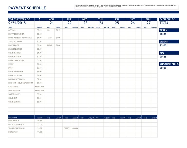 √ Membership Monthly Fee Payment Template