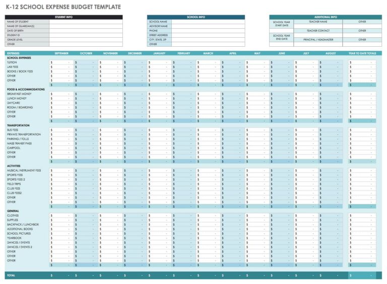 √ Free Monthly Expenses Template (Excel)