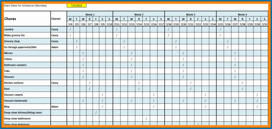 √ Free Editable Monthly Work Schedule Template