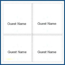 √ Free Printable Name Tent Template Word