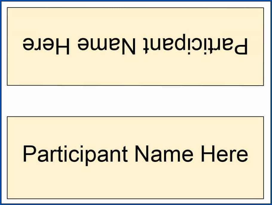 Name Tent Template Word Sample | Templateral Name Tent Template Word Sample | Templateral
