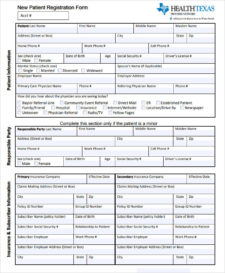 New Patient Registration Form | Templateral