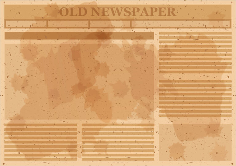 √ Printable Old Newspaper Template