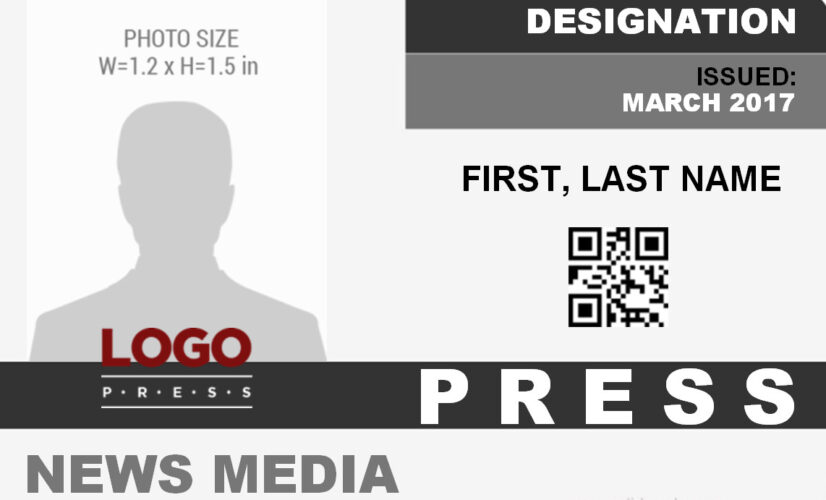 √ Free Printable Press Pass Template