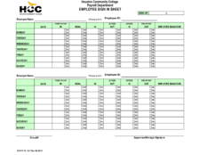 Printable Employee Sign in Sheet Template Sample | Templateral