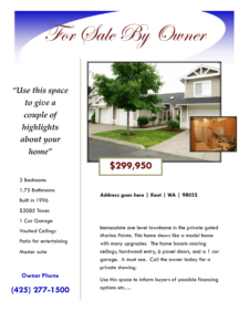 Printable For Sale Flyer Template Sample | Templateral
