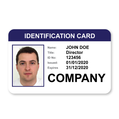 √ Printable Identity ID Card Template