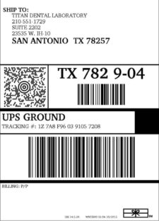 √ Printable Shipping Label Template