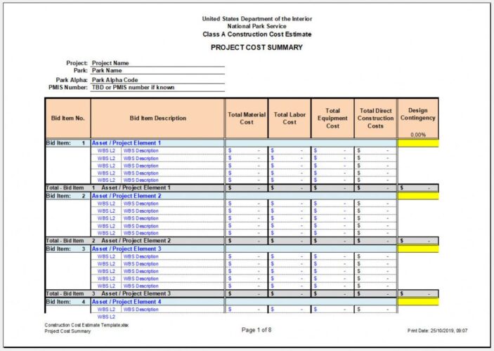 √ Printable Siding Estimate Template