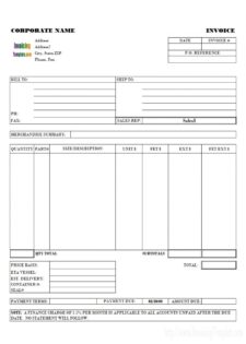 √ Printable Tire Receipt Template