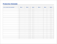 √ Production Shift Schedule Template