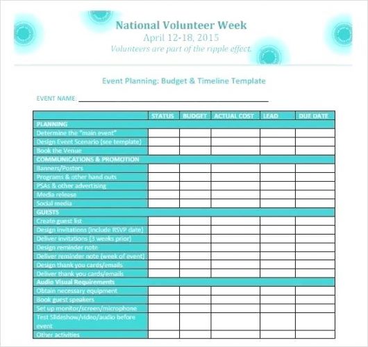 √ Free Project Budget Timeline Template