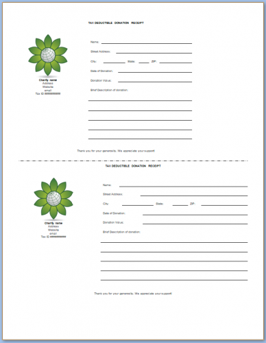 √ Free Printable Property Tax Receipt Template
