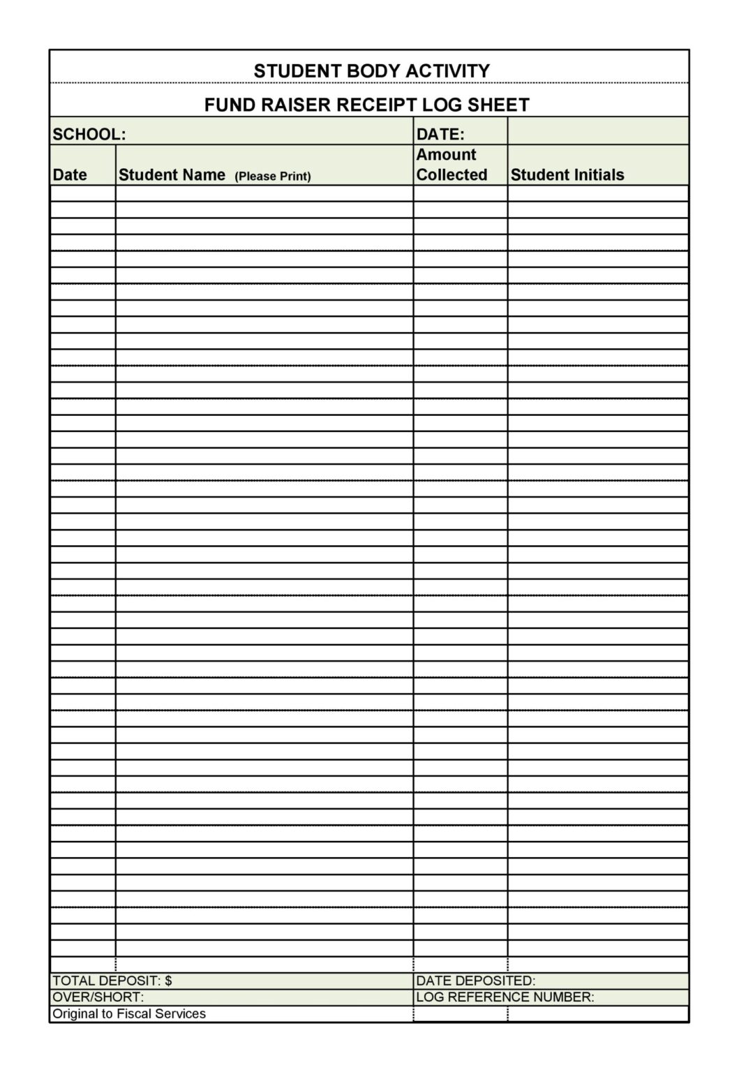 √ Free Printable Receipt Book Template