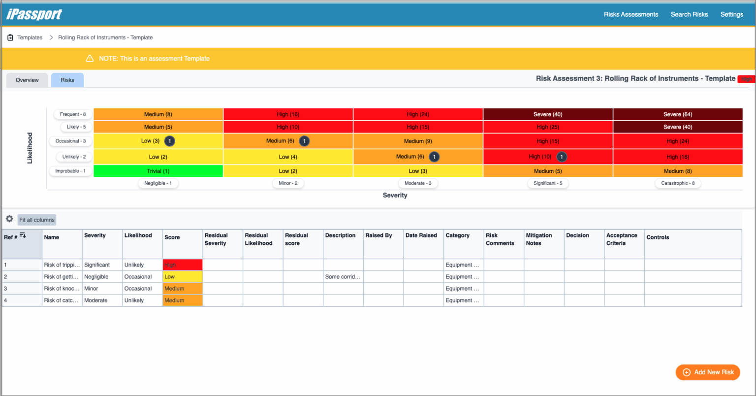√ Free Risk Assessment Template (Excel)