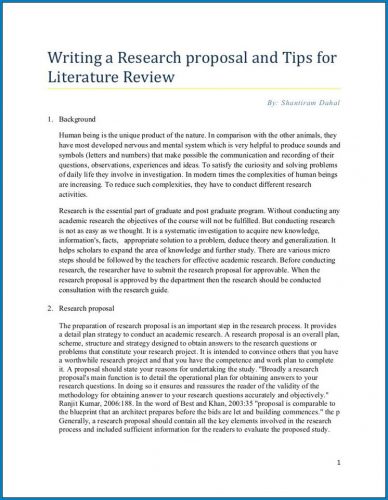  Free APA Literature Review Format Template Templateral