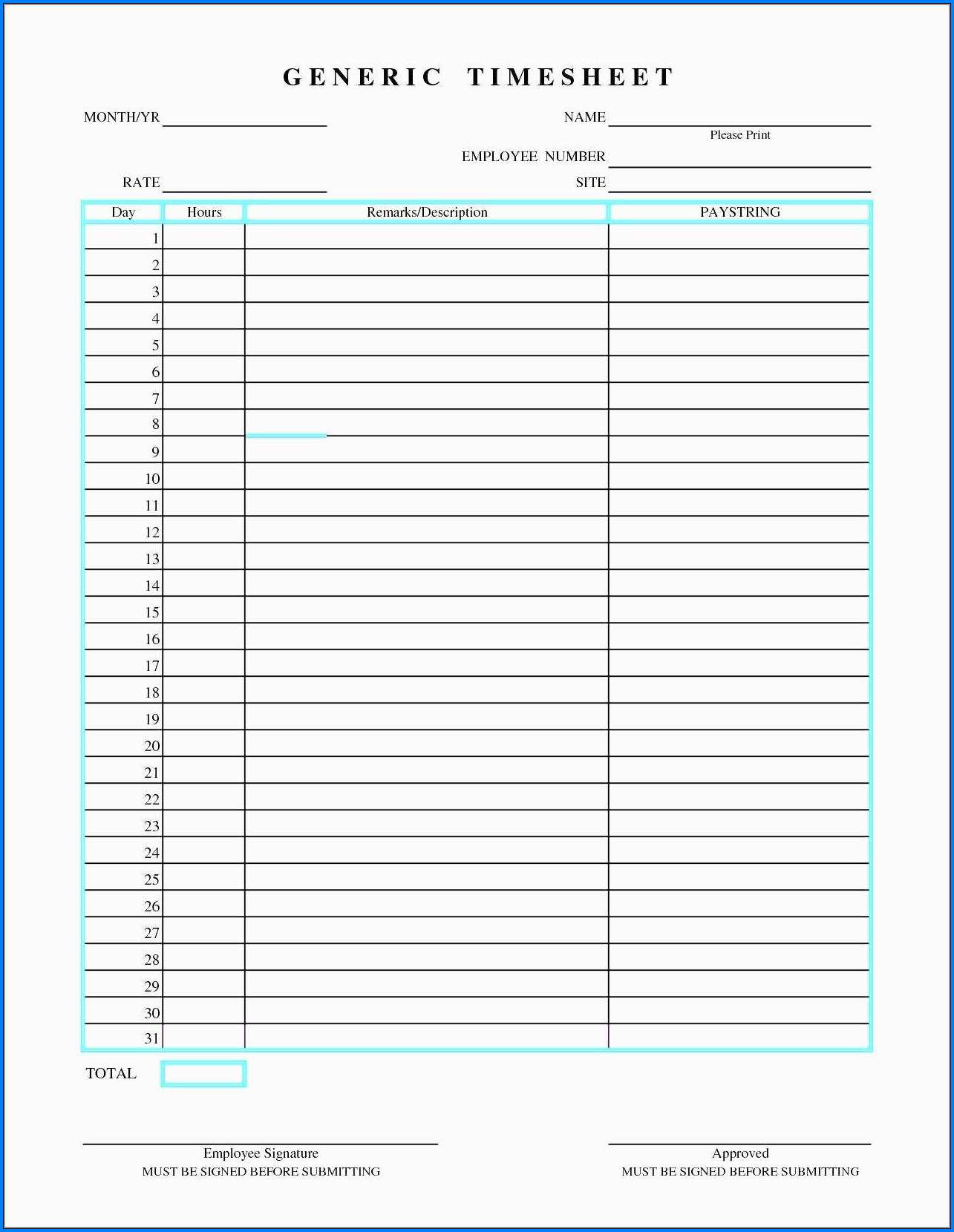  Free Editable Attorney Timesheet Template Templateral