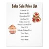 √ Bake Sale Price List Template