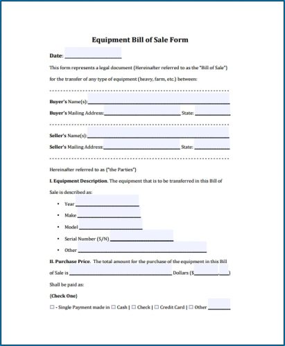 √ Free Printable Bill Of Sale Template Word