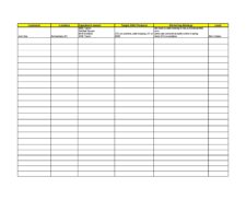 Sample of Customer Contact List Template | Templateral