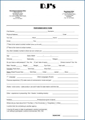 √ Free Printable DJ Contract For Wedding