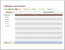 √ Free Printable Employee Leave Roster Template (Excel)