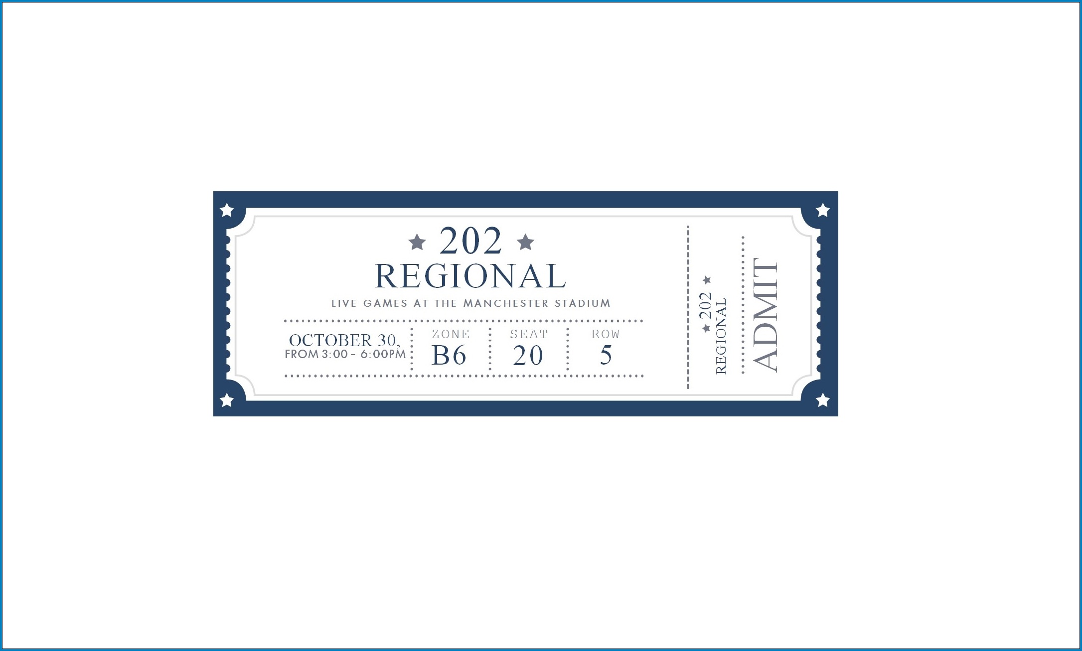  Free Printable Event Ticket Template Templateral