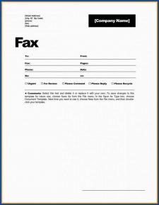 √ Free Printable Generic Fax Cover Sheet Template