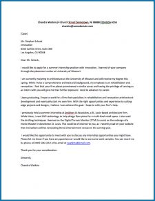 √ Free Printable Letter Of Interest For Internship Template