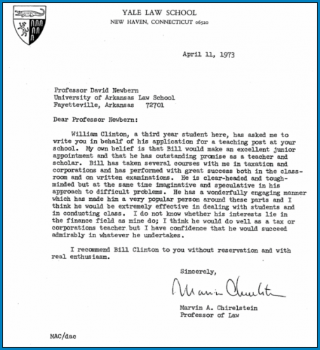 √ Free Letter Of Recommendation For Law School