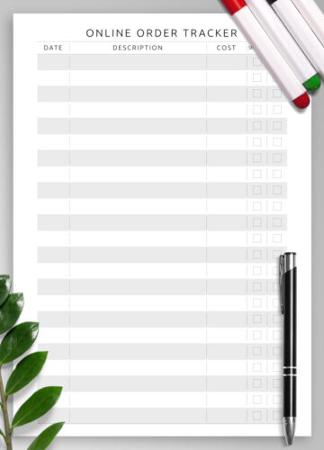 √ Free Printable Order Tracker Template (Excel)