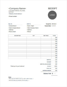 Sample of Pawn Shop Receipt Template | Templateral