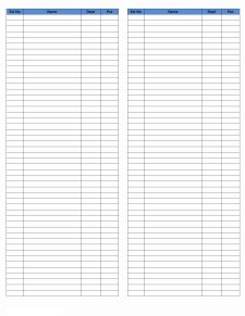 √ Printable Phone Extension List Template