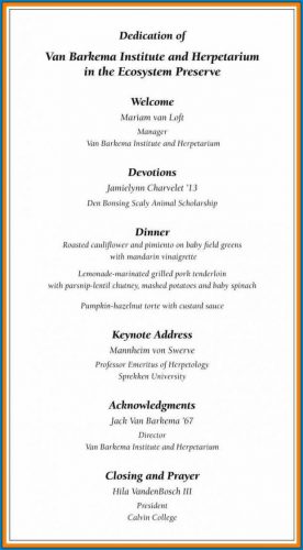 √ Free Printable Program Booklet Template