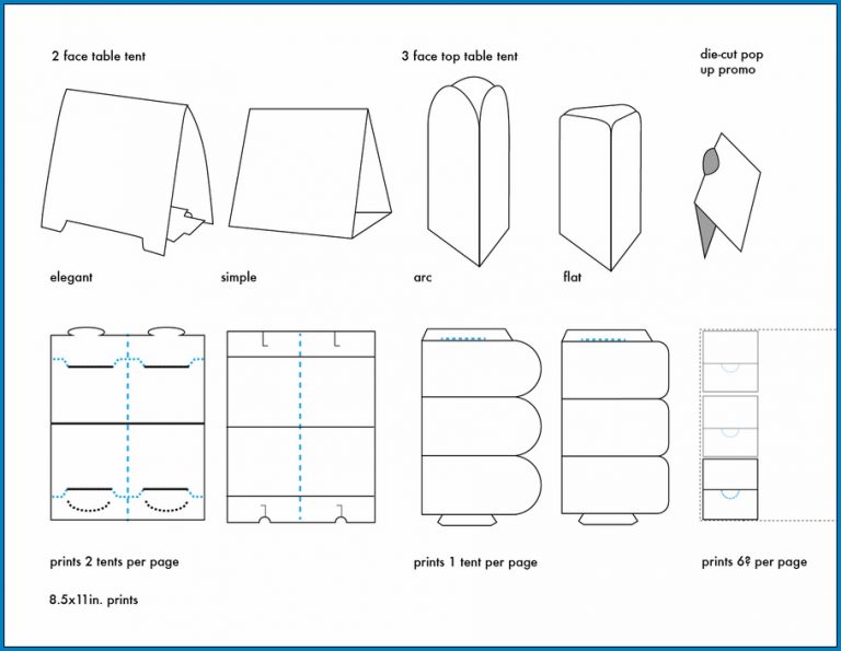 √ Free Printable Table Tent Template