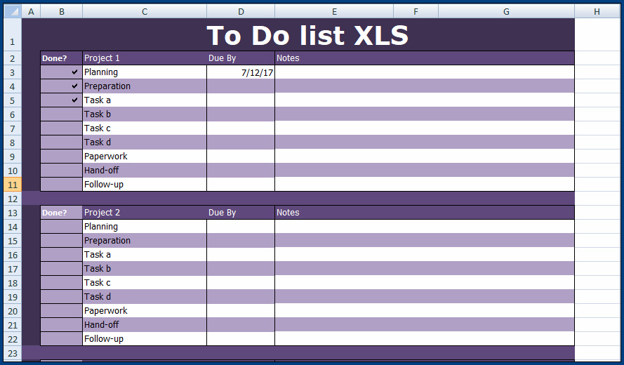 Excel Spreadsheet Task List Template Db Excel Com Vrogue