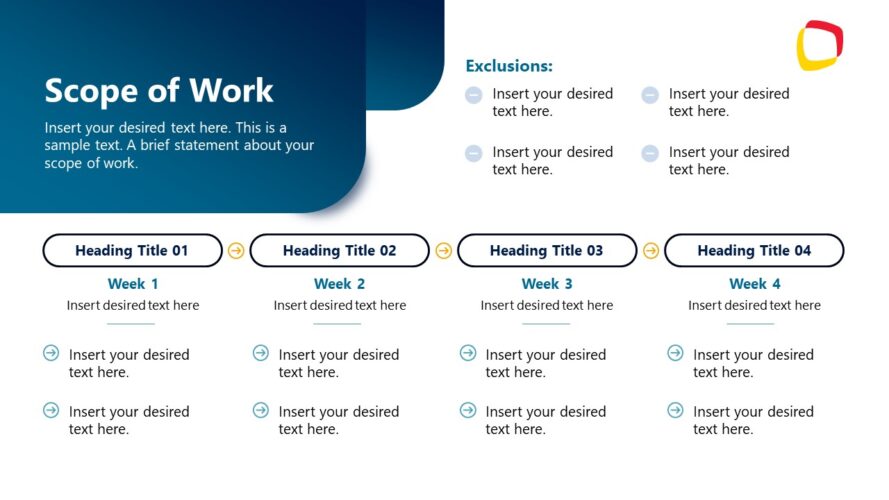 √ Editable Scope of Work Template (Word)