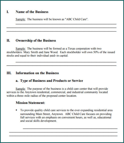 √ Simple Business Plan Template (Word)