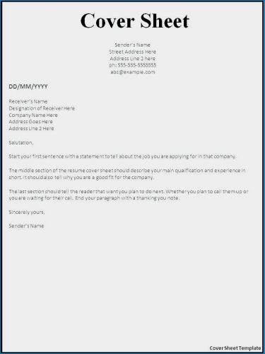 √ Free Simple Resume Cover Letter Template